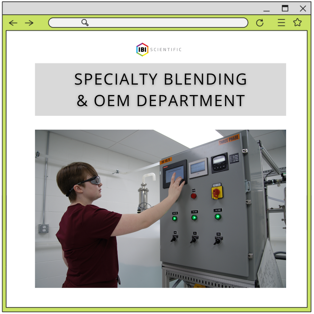 Specialty Blending / OEM with IBI Scientific | USA Manufacturer | Dubuque, Iowa